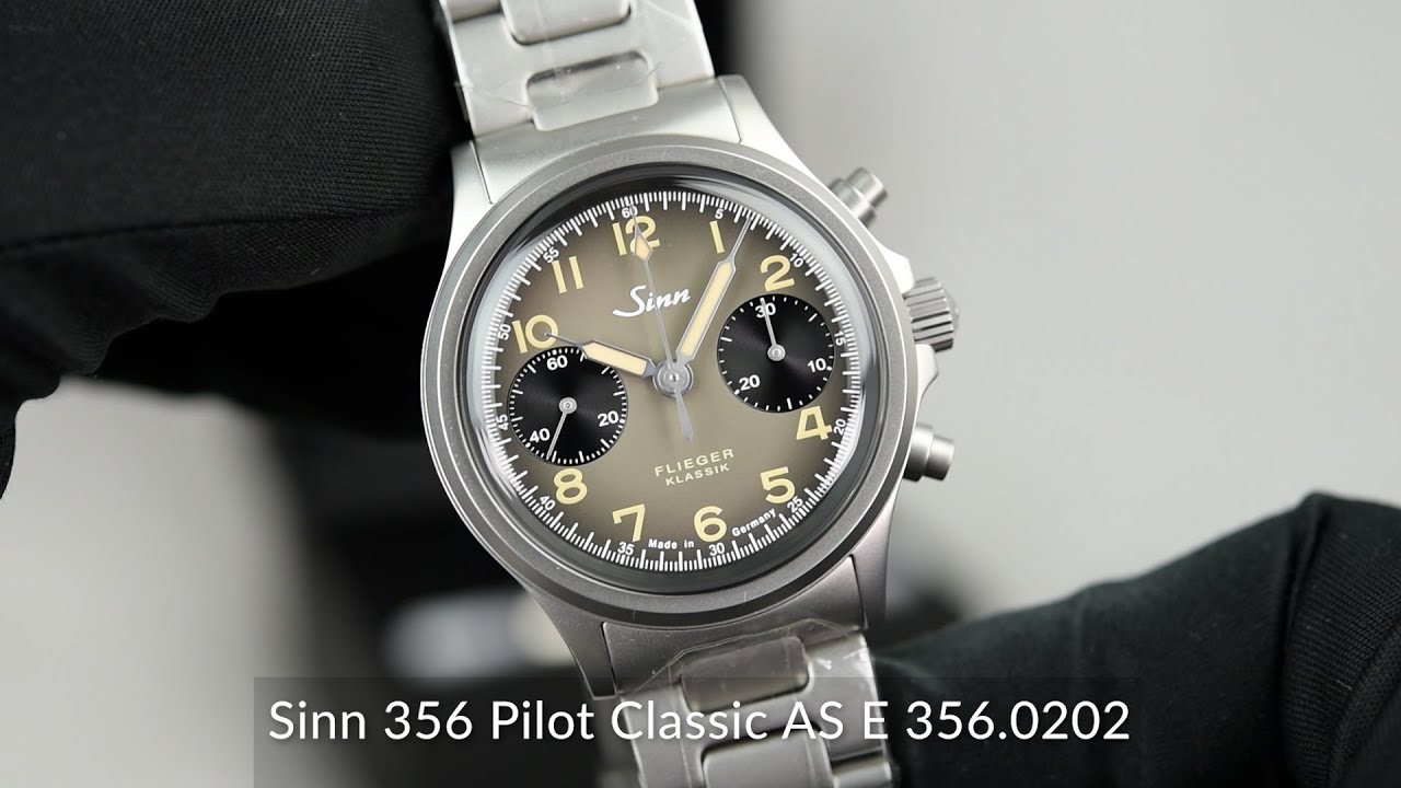 Sinn 356 Pilot Classic AS E 356.0202 - YouTube