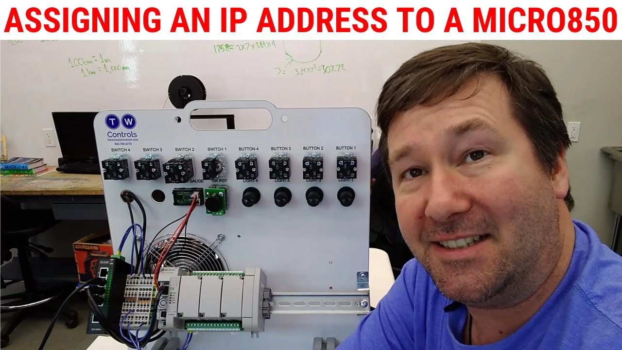 Assigning an IP Address to an Allen Bradley Micro850 PLC - YouTube