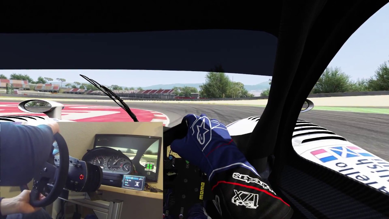 Assetto Corsa - Fanatec CSW V2.5 - BMW E36 Dash - YouTube