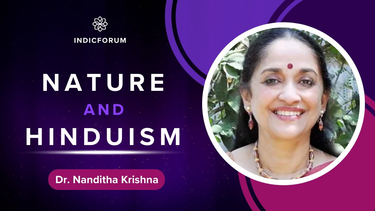 Book Presentation: "Hinduism and Nature'' by Dr. Nanditha Krishna (11 Nov 2023) - YouTube