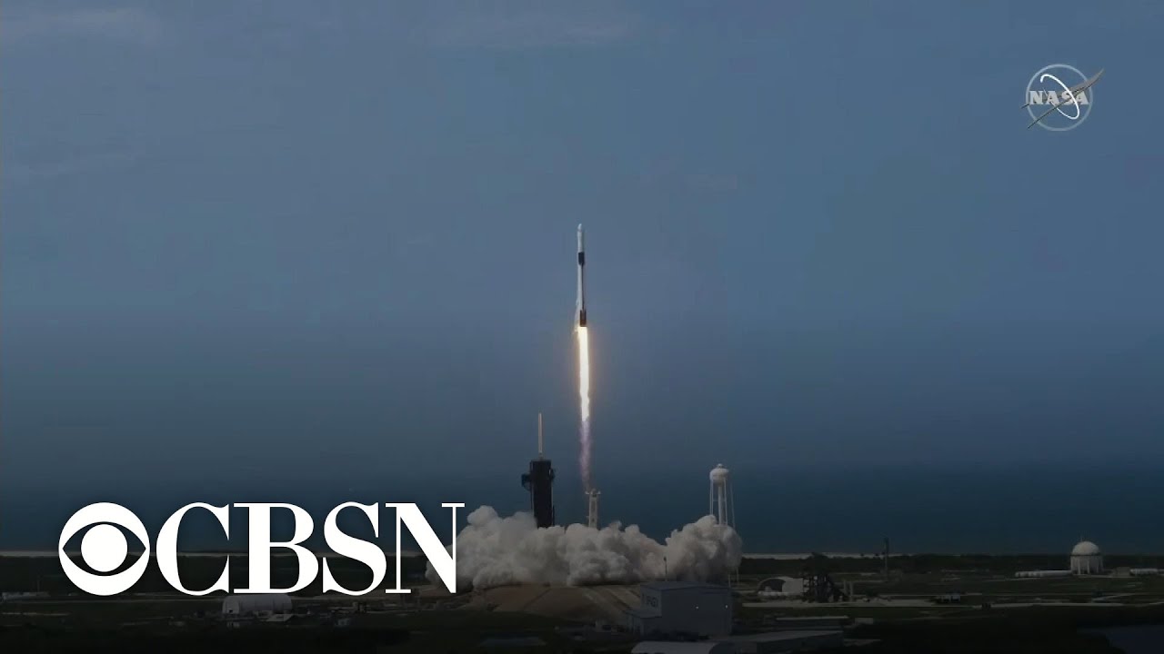 First manned SpaceX mission launched without a hitch - YouTube