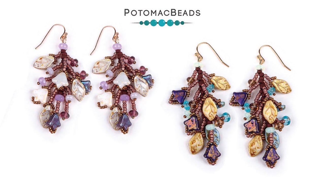 Branch Fringe Earrings - DIY Jewelry Making Tutorial by PotomacBeads - YouTube