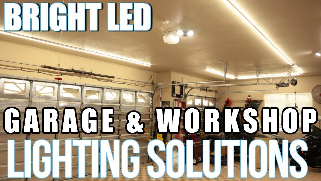 GARAGE AND WORKSHOP | BRIGHT LED LIGHTS! | LED LIGHT COMPARISON - YouTube