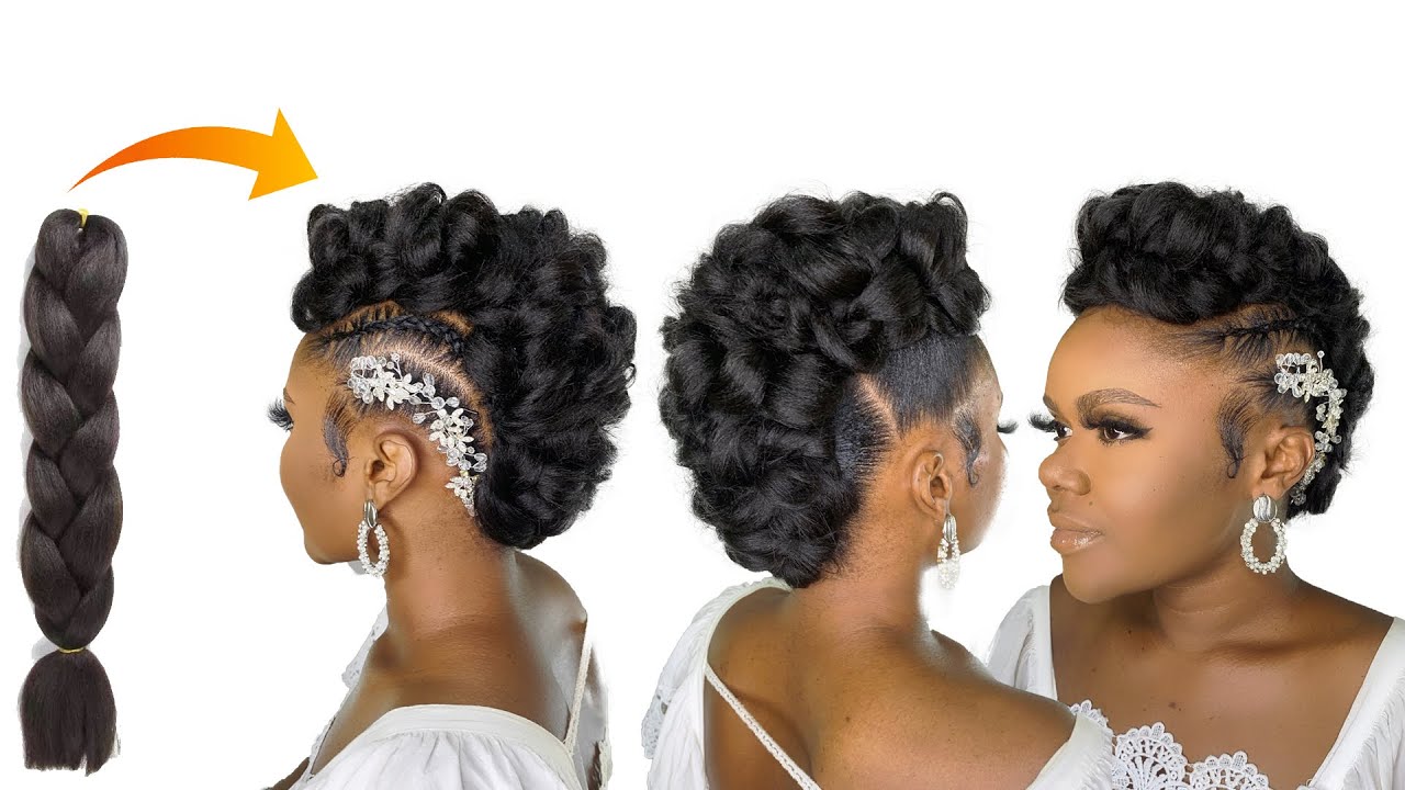 OMG😱🔥 Easy Bridal Hairstyle Using Expression Braid Extension ...