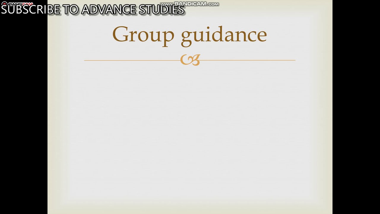 Group Guidance | Guidance | Needs of Group Guidance - YouTube