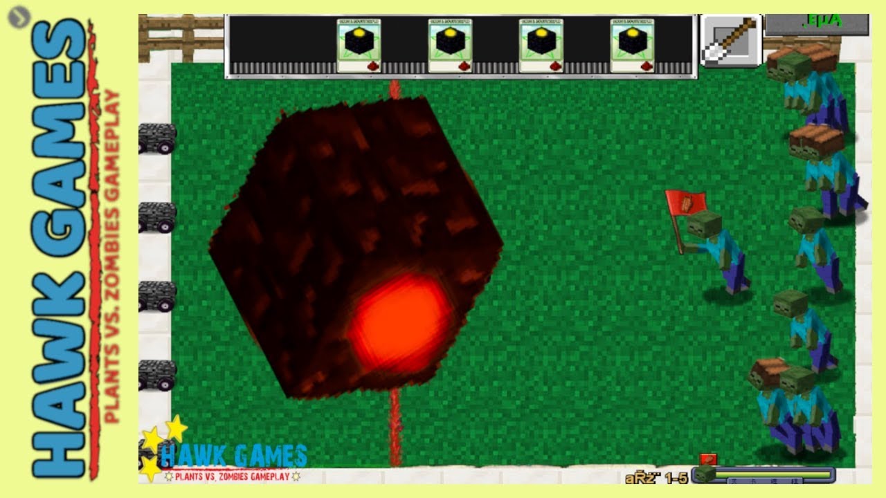 🌳 Plants vs Zombies Mod Minecraft Day 5 [Wall-nut Bowling] - YouTube