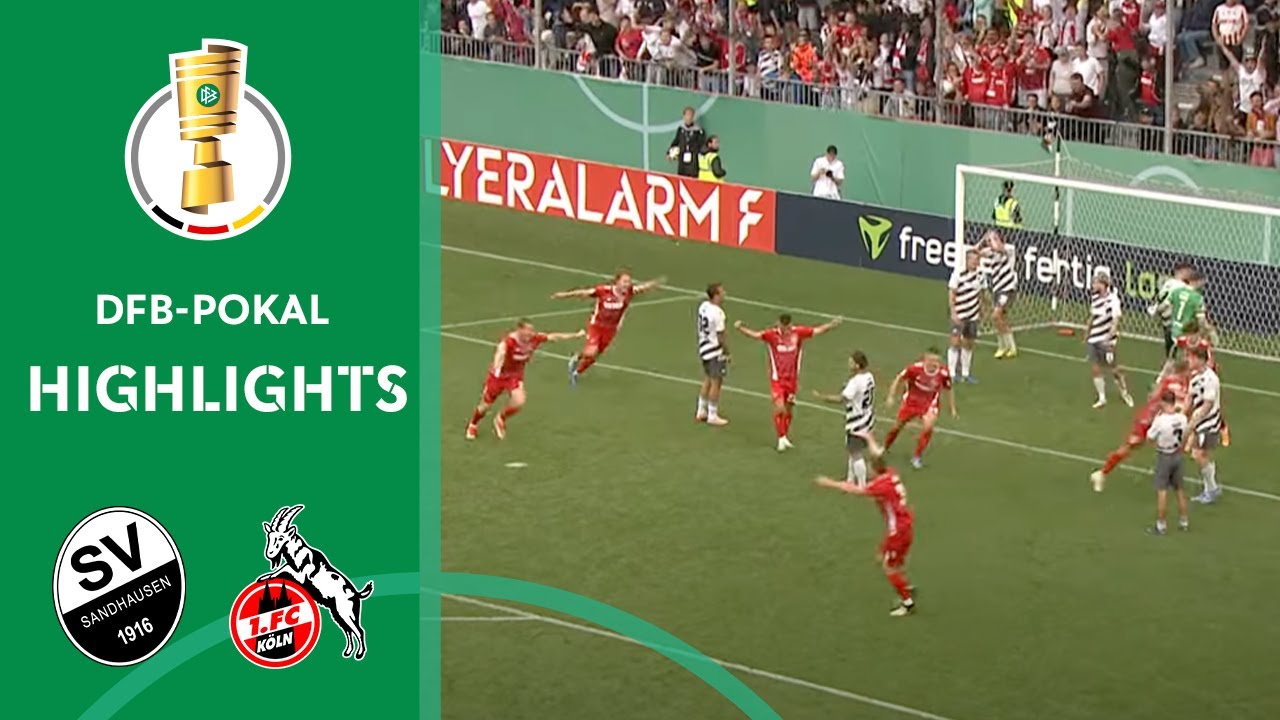 Olesen saves Cologne late on | SV Sandhausen vs. 1. FC Köln 2-3 | Highlights | DFB-Pokal First ...