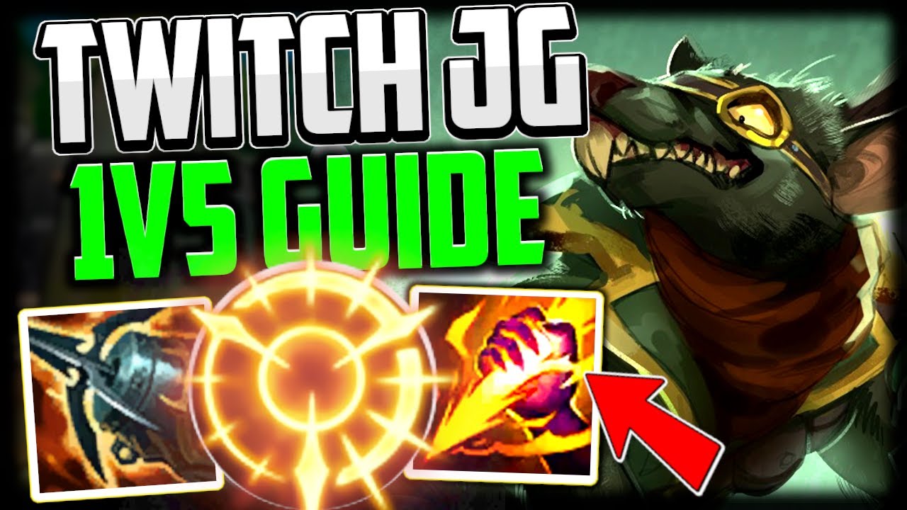 HOW TO PLAY TWITCH JUNGLE 1v5 FOR BEGINNERS + Best Build/Runes Season ...