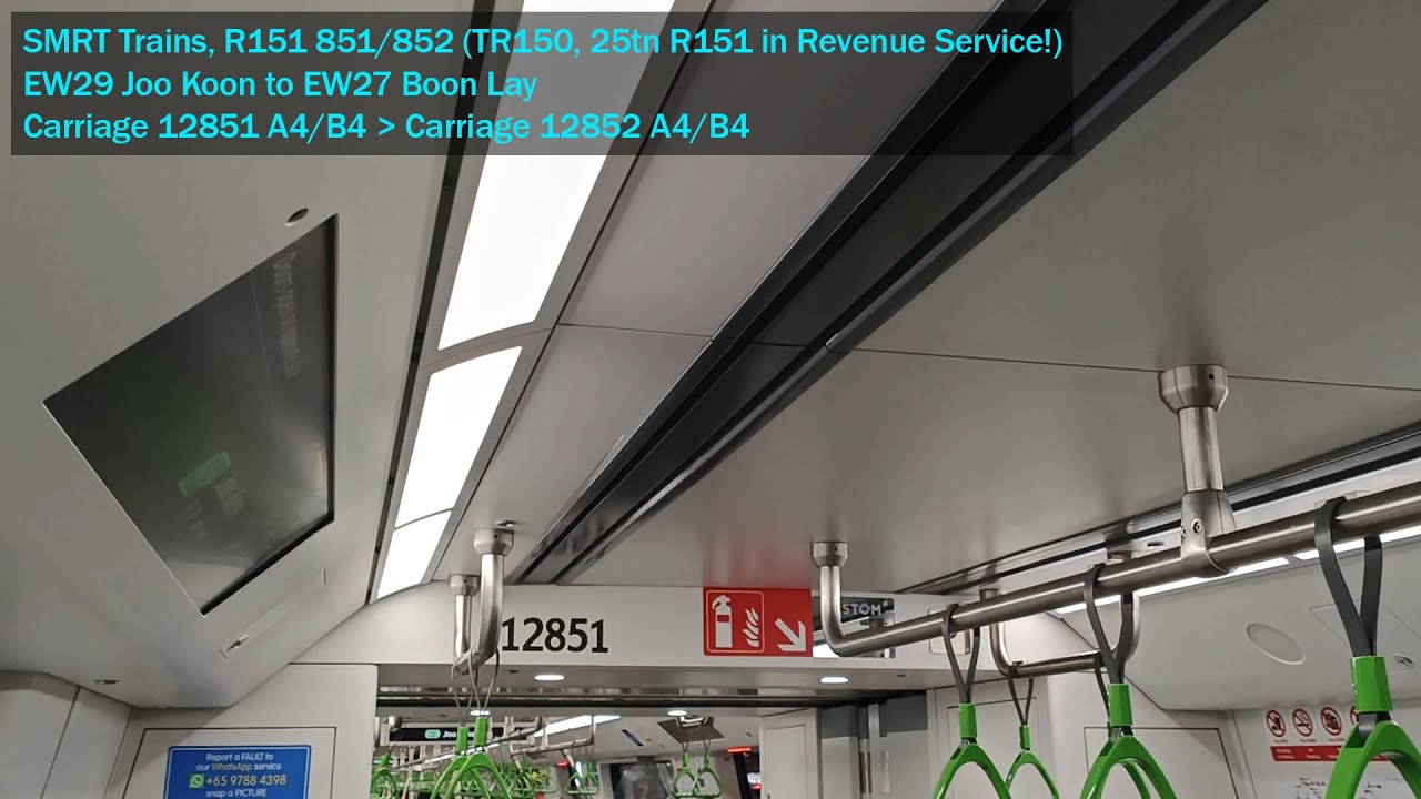 [25th R151 in Revenue Service!] SMRT Trains - Alstom R151 [851/852 ...