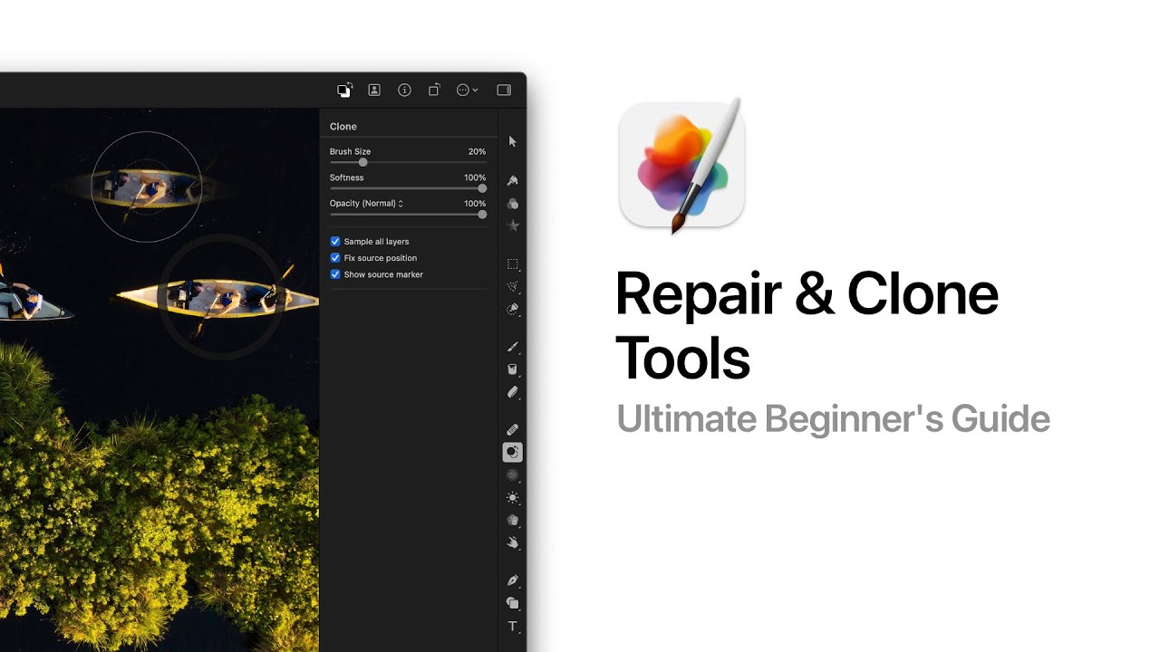 Repair & Clone Tools – The Beginner’s Guide to Pixelmator Pro - YouTube