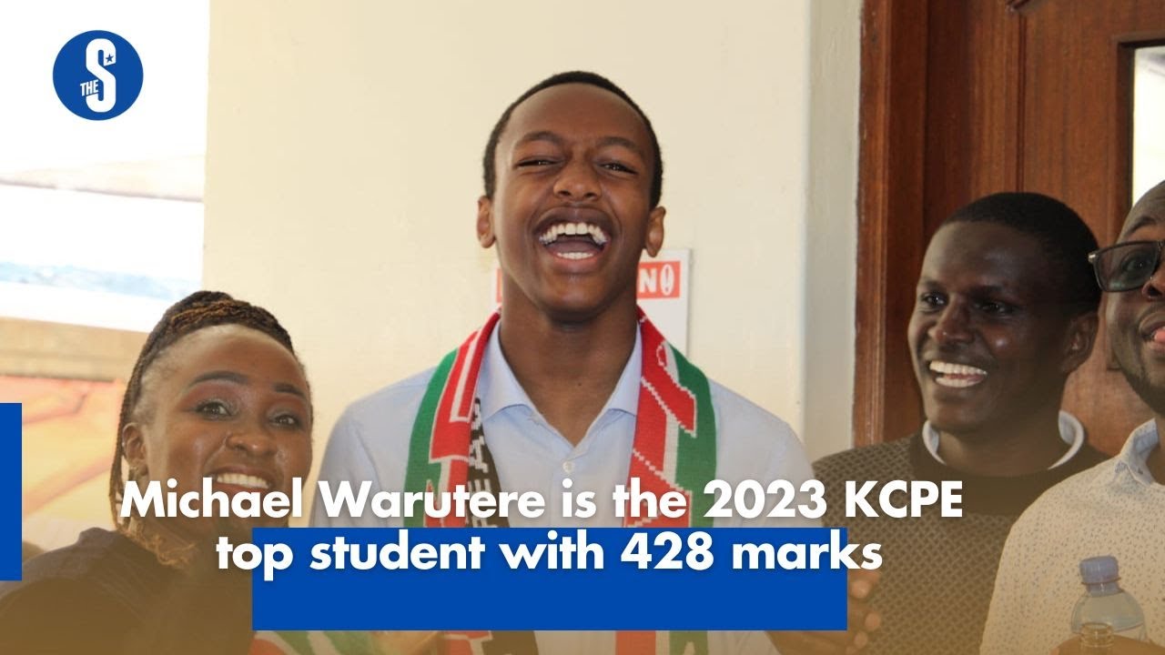 Michael Warutere is the 2023 KCPE top student with 428 marks - YouTube