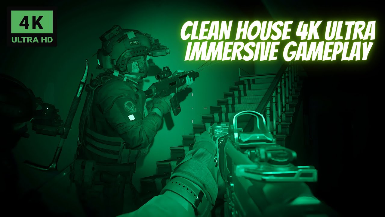 CLEAN HOUSE | ULTRA IMMERSIVE 4K GAMEPLAY | CALL OF DUTY MODERN WARFARE ...