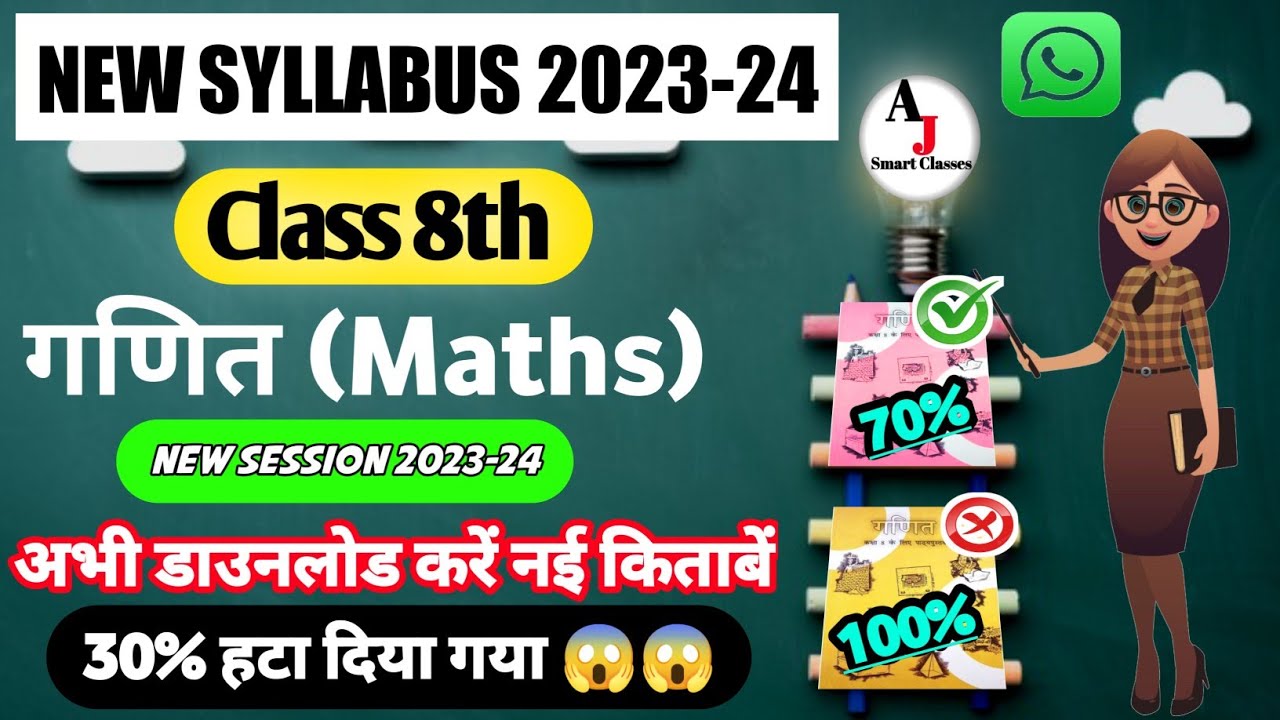 Class 8th Maths New syllabus 2023-24 | class 8th Ganit new syllabus ...