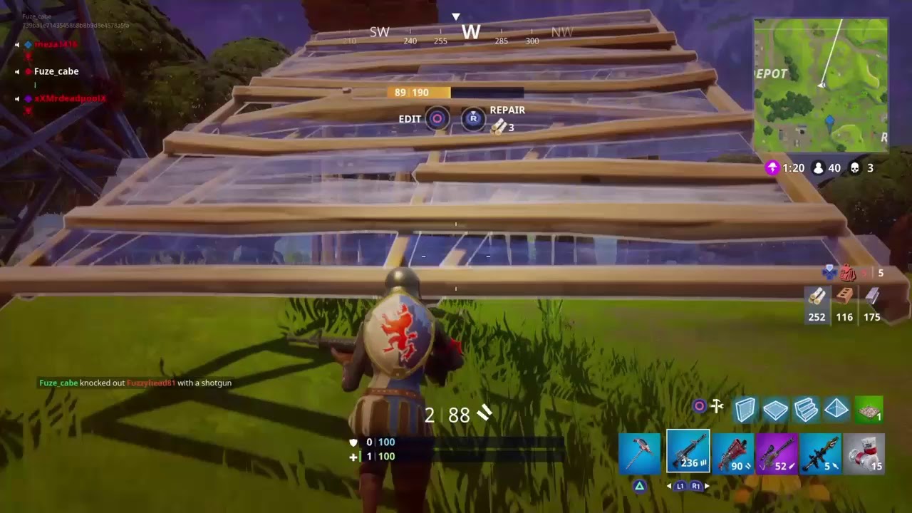 (Fortnite Battle Royale) 1 Health 1 SQUAD!!!! - YouTube