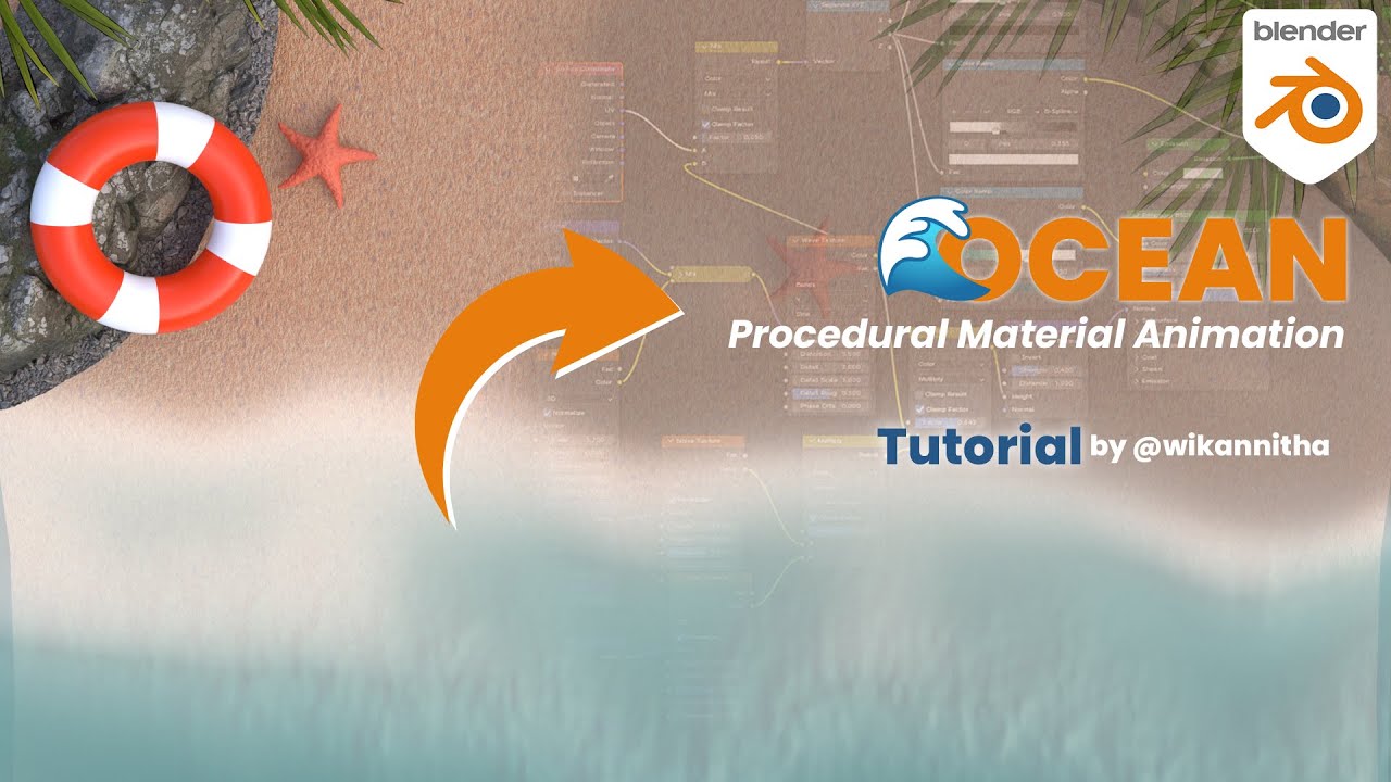 How to Make a OCEAN🌊Procedural Material animation | Blender 4.0 ...