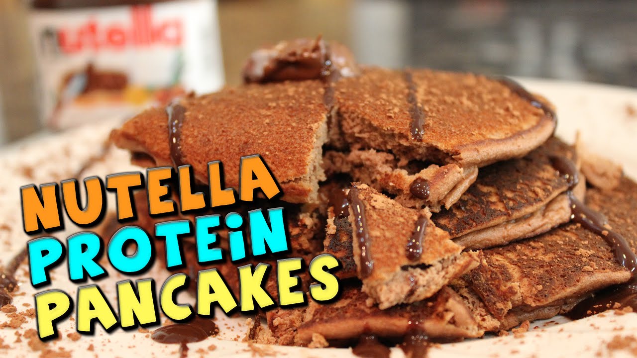 How To Make Nutella Protein Pancakes - YouTube