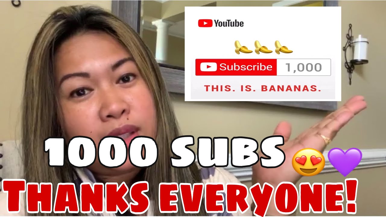 WE HAVE REACHED 1000 SUBSCRIBERS! | THANK YOU FOR YOUR SUPPORT|SMALL ...