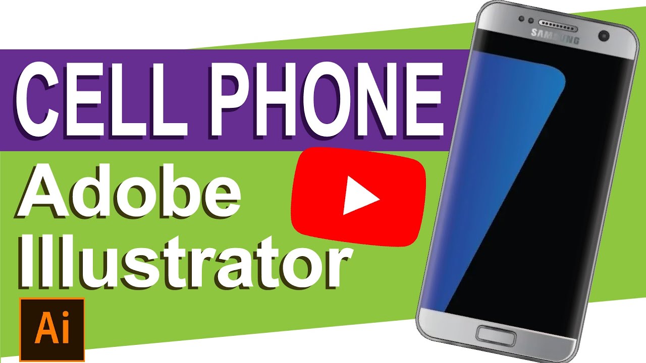 Cell phone in Adobe Illustrator TUTORIAL #adobeillustrator #vector # ...