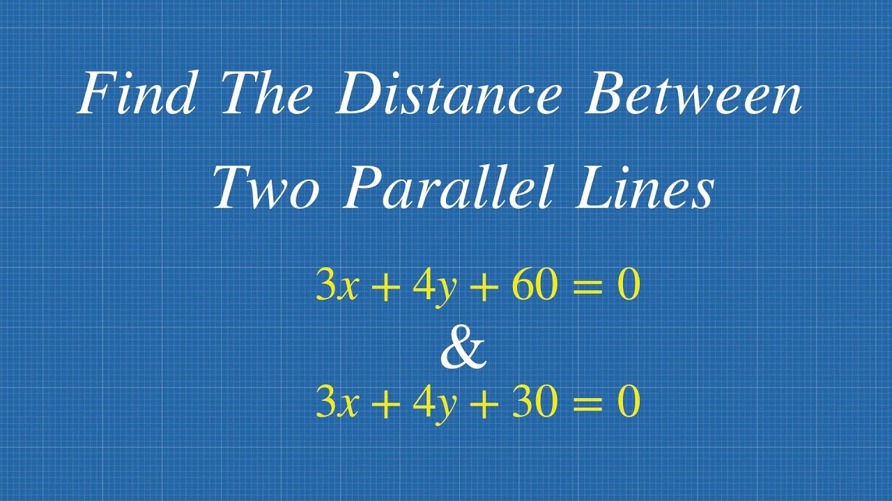 Parallel lines Distance Solved Problem || Coordinates Geometry ...
