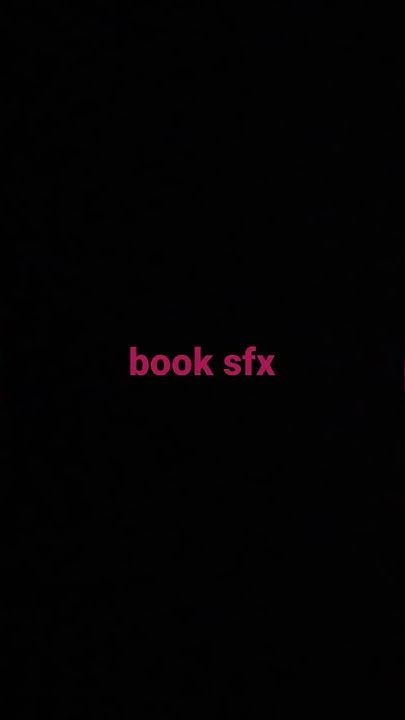 Book Sfx Youtube