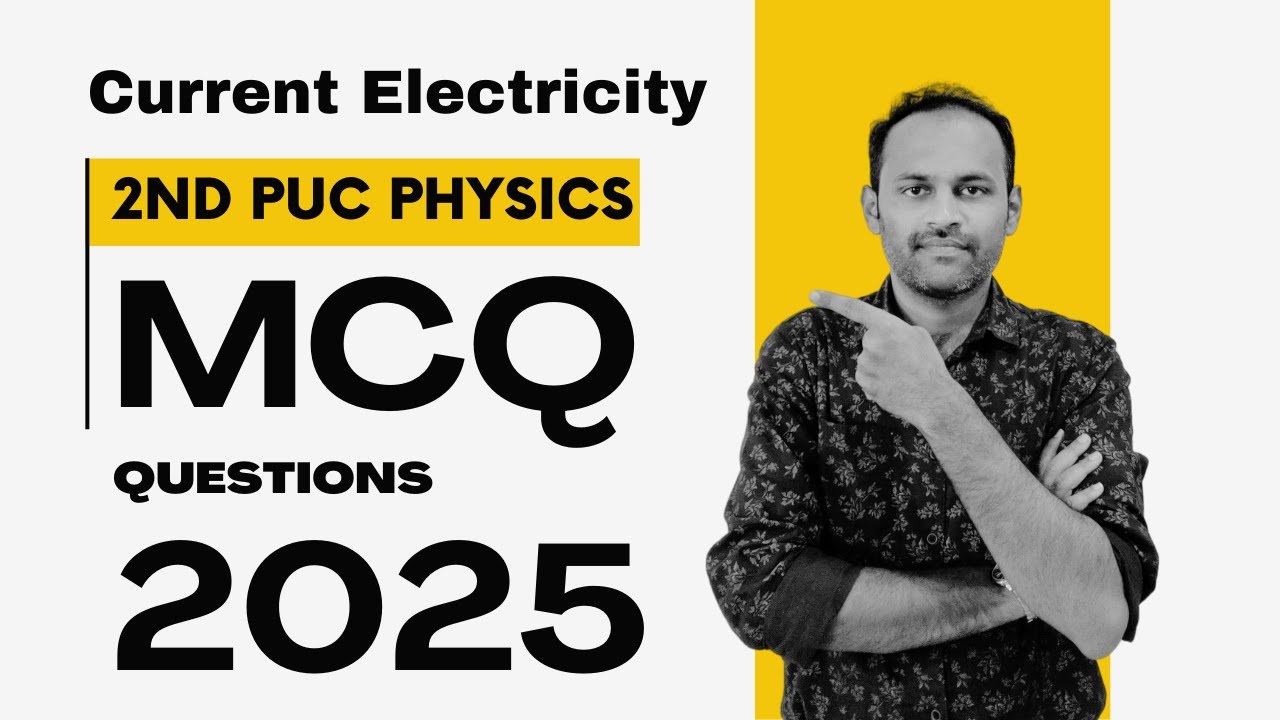 MCQ Current Electricity | 2nd PUC Physics MCQ Questions #mcq_questions ...