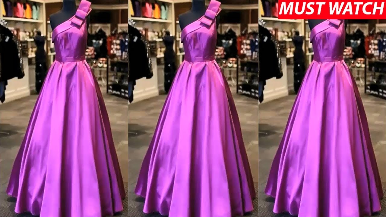 Latest Satin Gown Silk Gown Latest Gown Design 2020 YouTube latest-satin-gown-silk-gown-latest-gown-design-2020-youtube