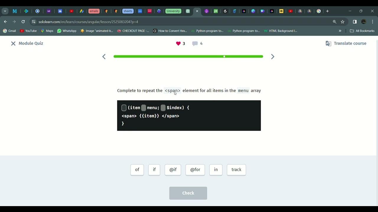 13 Module Quiz | Angular | Sololearn - YouTube