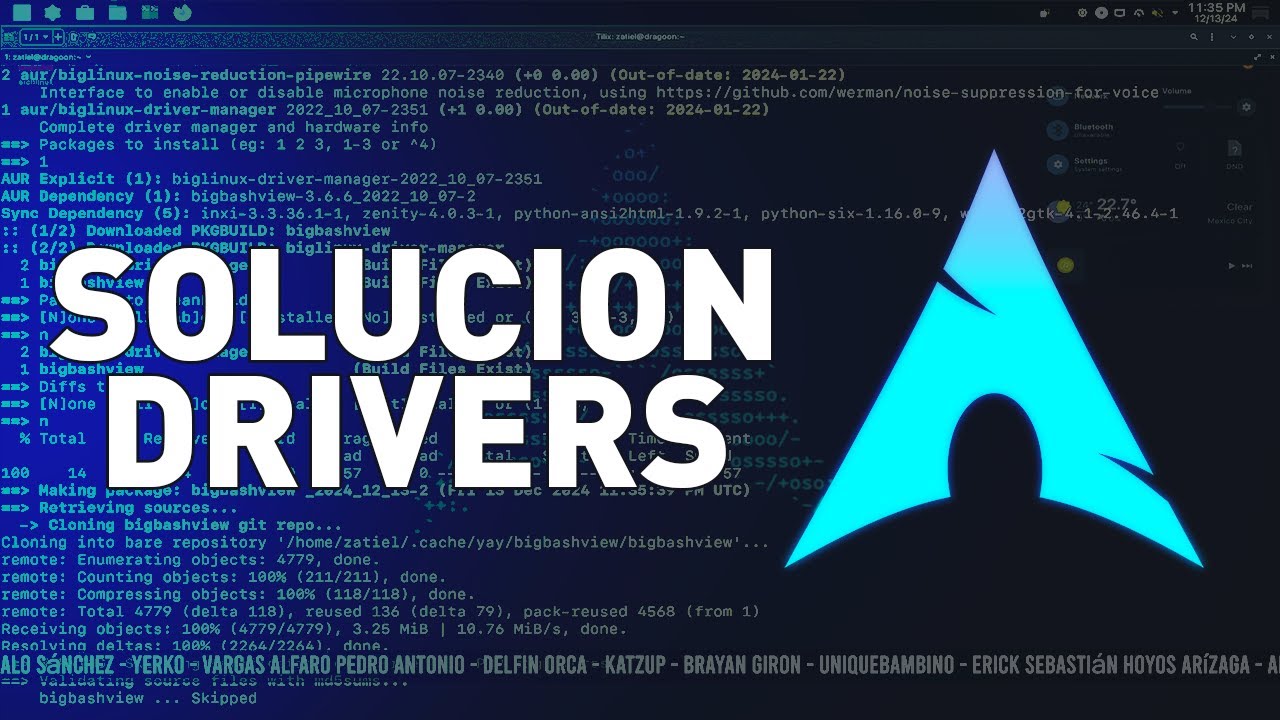 Arch Linux SOLUCION DEFINITIVA DRIVERS | 2024 - YouTube