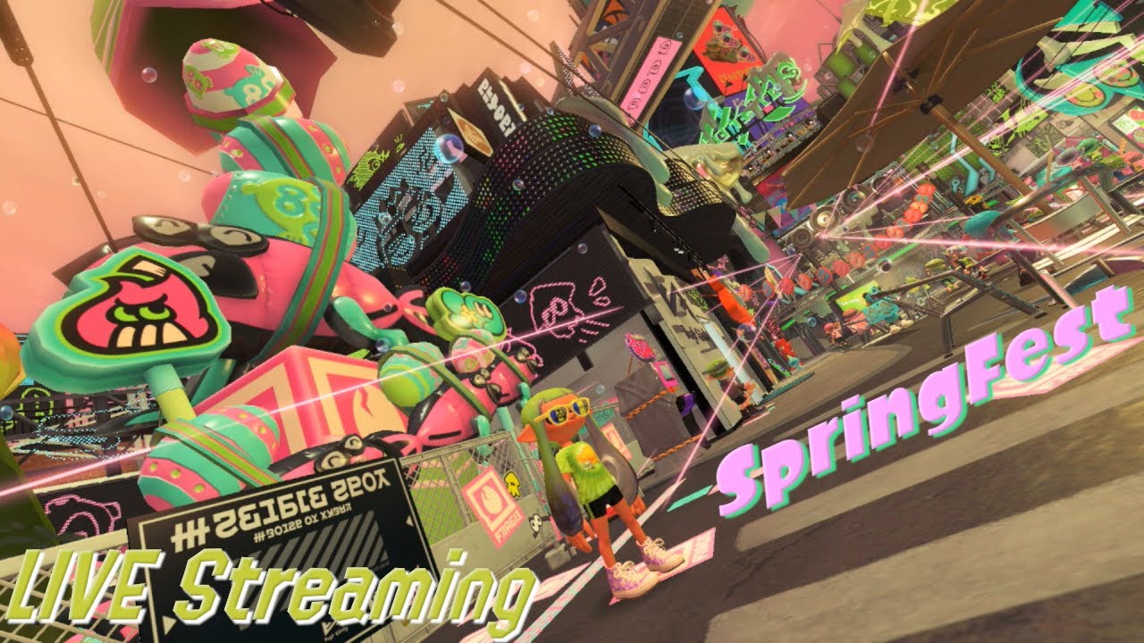 LIVE STREAM - SpringFest Splatfest with Spiff (🌃Team Night) - YouTube