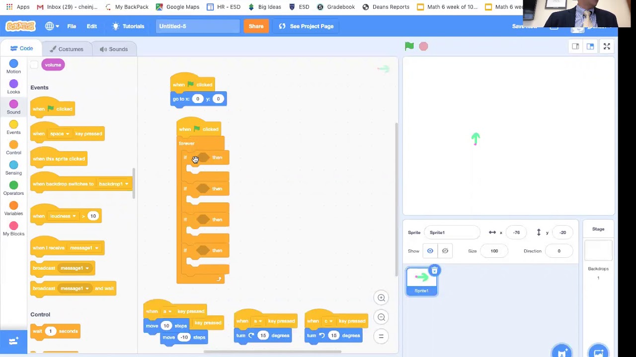 Scratch (3) - Advanced Movement Keys - YouTube