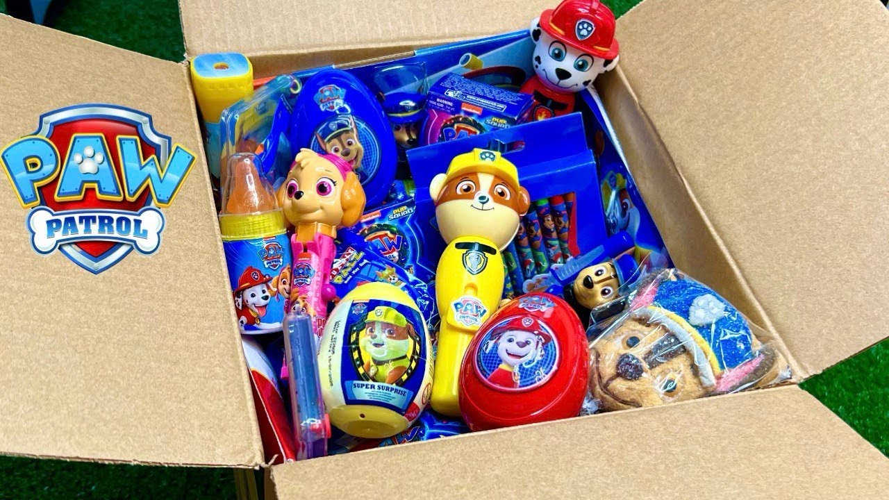 🎁 Unboxing XL BOX of PAW PATROL Toys | ASMR - YouTube
