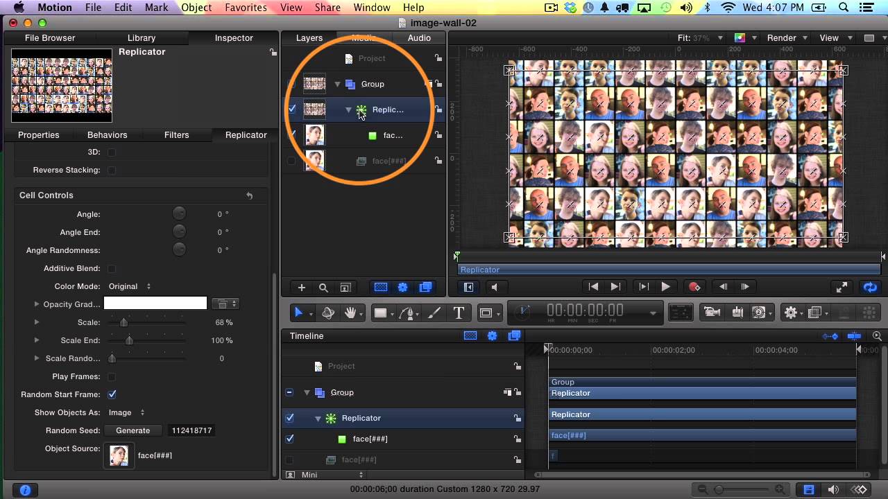 How to Make an Animated Image Wall in Motion 5 - YouTube