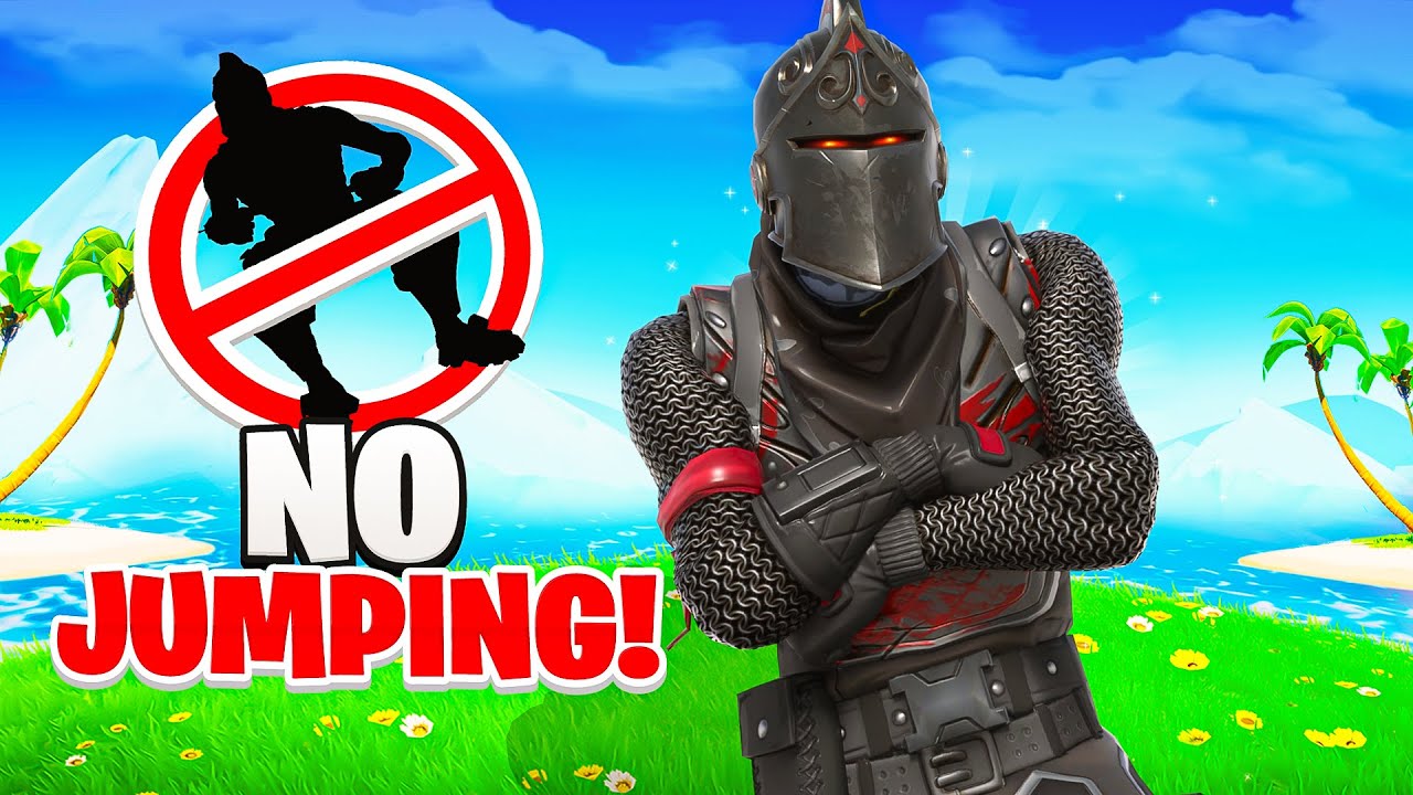 FORTNITE - but not allowed to jump - YouTube
