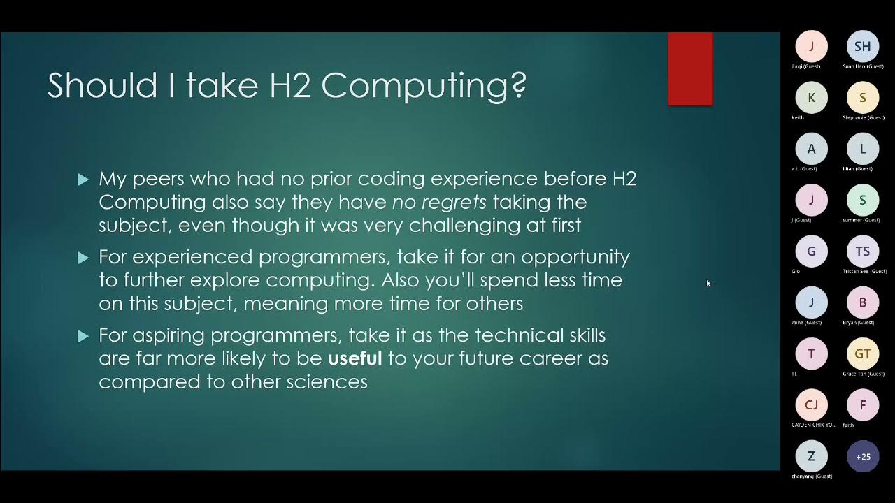 Pre-JC Workshop 2021 Day 1: H2 Computing Sharing - YouTube