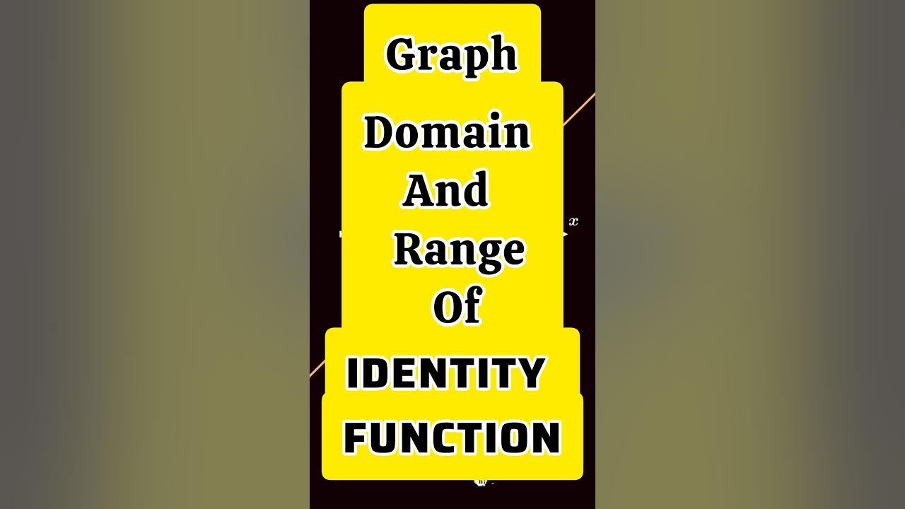 Identity Function #Class11 #shortsvideo #mathematics #viral #function # ...
