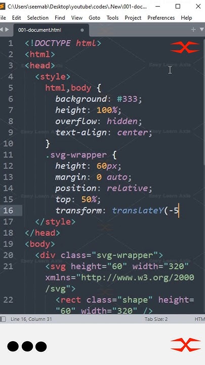 SVG Hover Animation | HTML CSS - YouTube