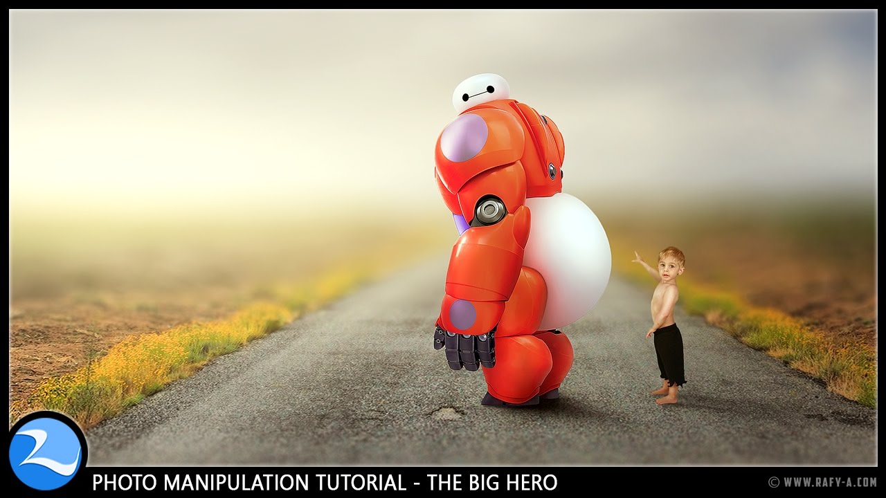 The Big Hero - Fun Photoshop Manipulation Tutorial - YouTube