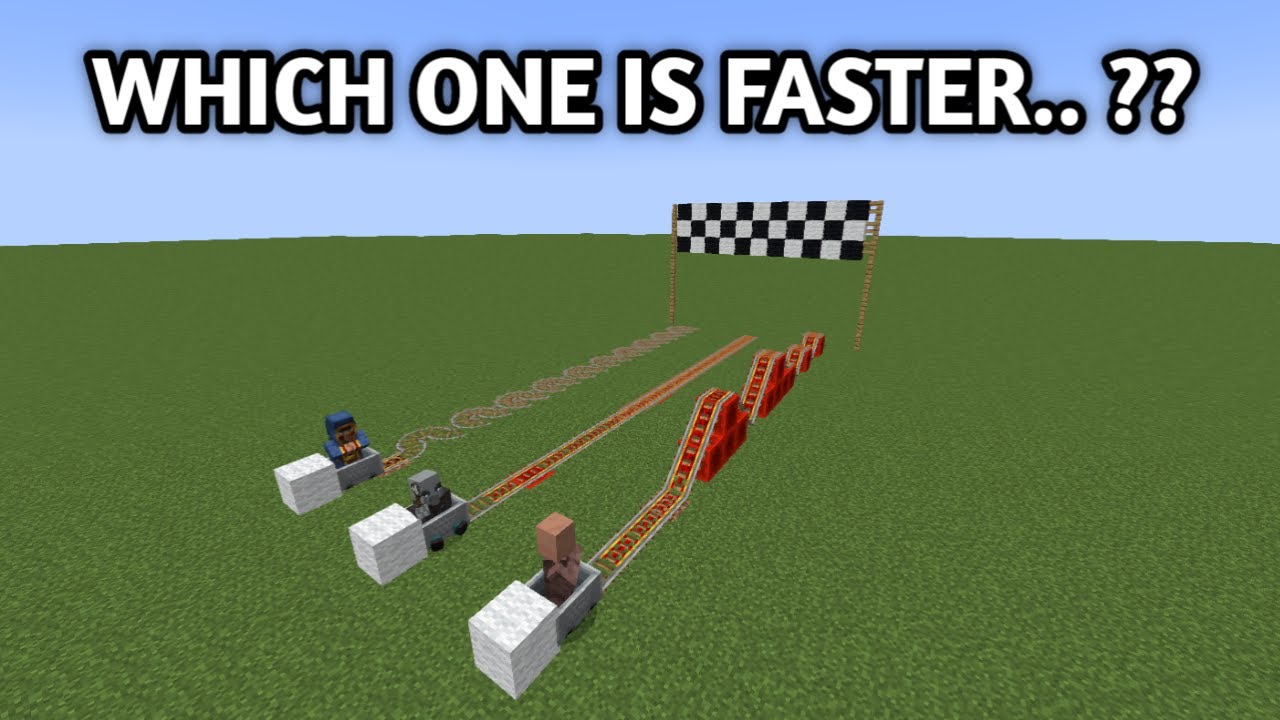 Which One is Faster ? || Minecraft - YouTube