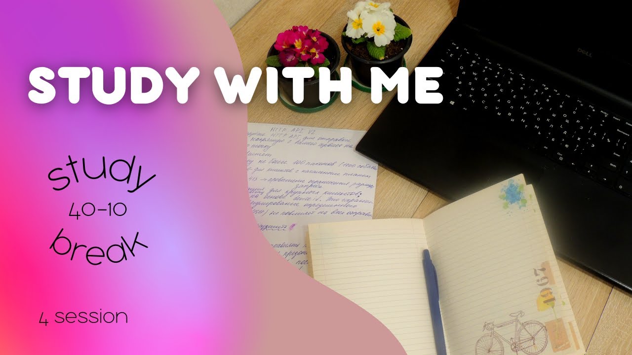 3 HOUR STUDY WITH ME | 40-min sessions, 10-min breaks, No Music ...
