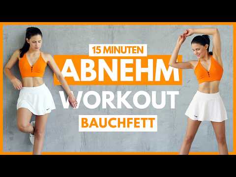 15 MIN ABNEHM WORKOUT | Workout gegen Bauchfett | Bauchfett verbrennen | ohne Springen | Tina Halder