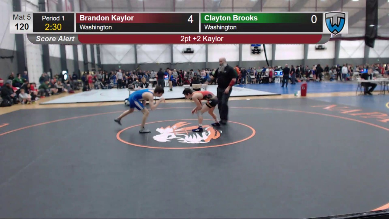 804 Junior 120 Mat 5 Brandon Kaylor Washington Clayton Brooks ...