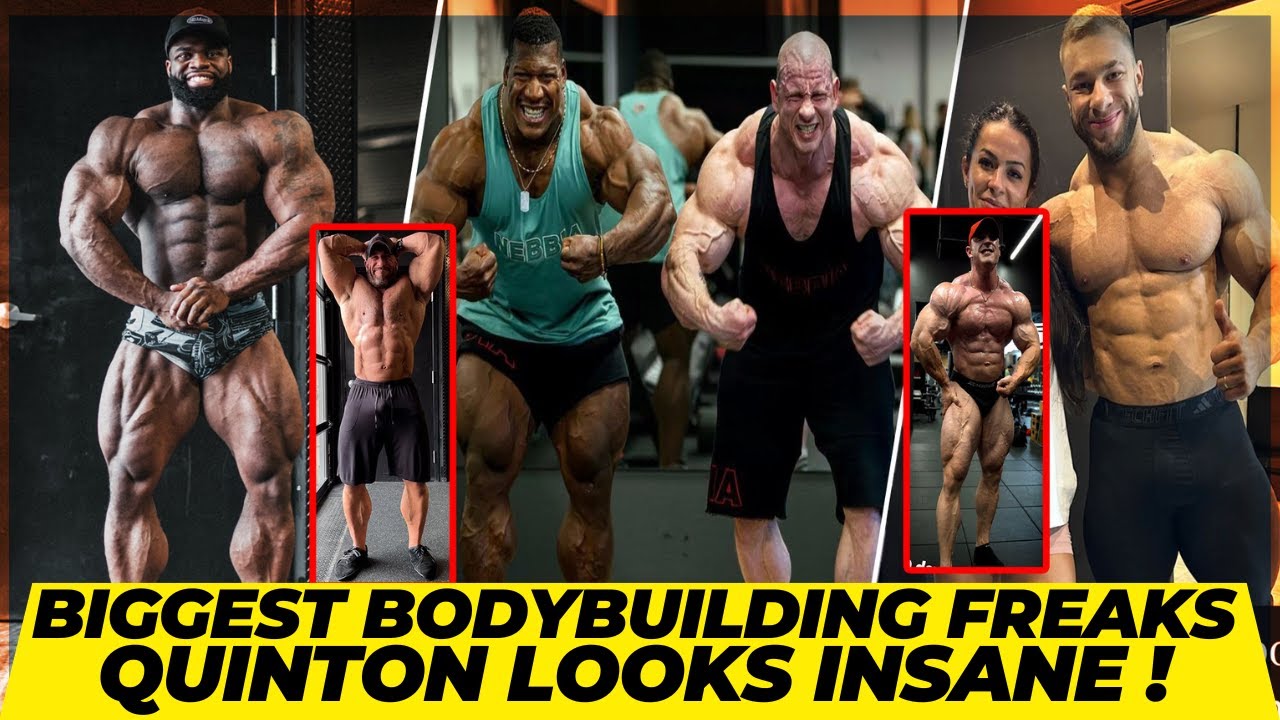 Biggest Freaks in bodybuilding ,Krizo vs Rubiel + Quinton looks insane ...