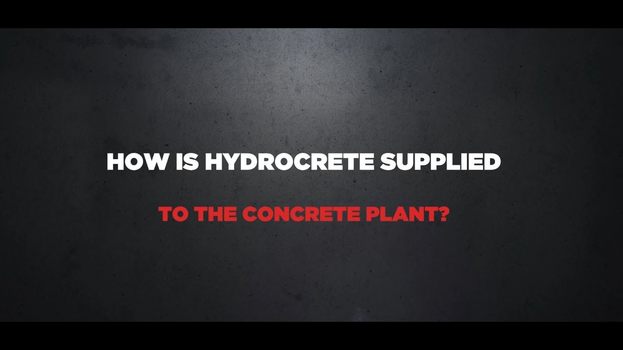 PAQ's: How is Hydrocrete supplied to the concrete plant? - YouTube