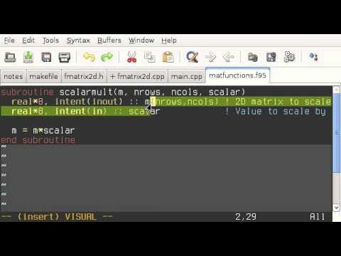 Calling Fortran From C - Part 3: Arrays and Matrices - YouTube
