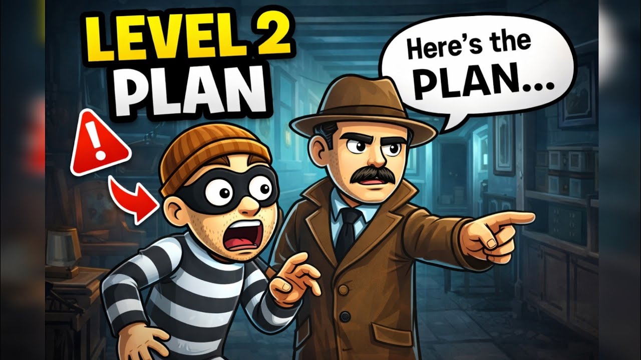 Robbery Bob Level 2 😎 | Easy Mission No Guard | #Shorts - YouTube