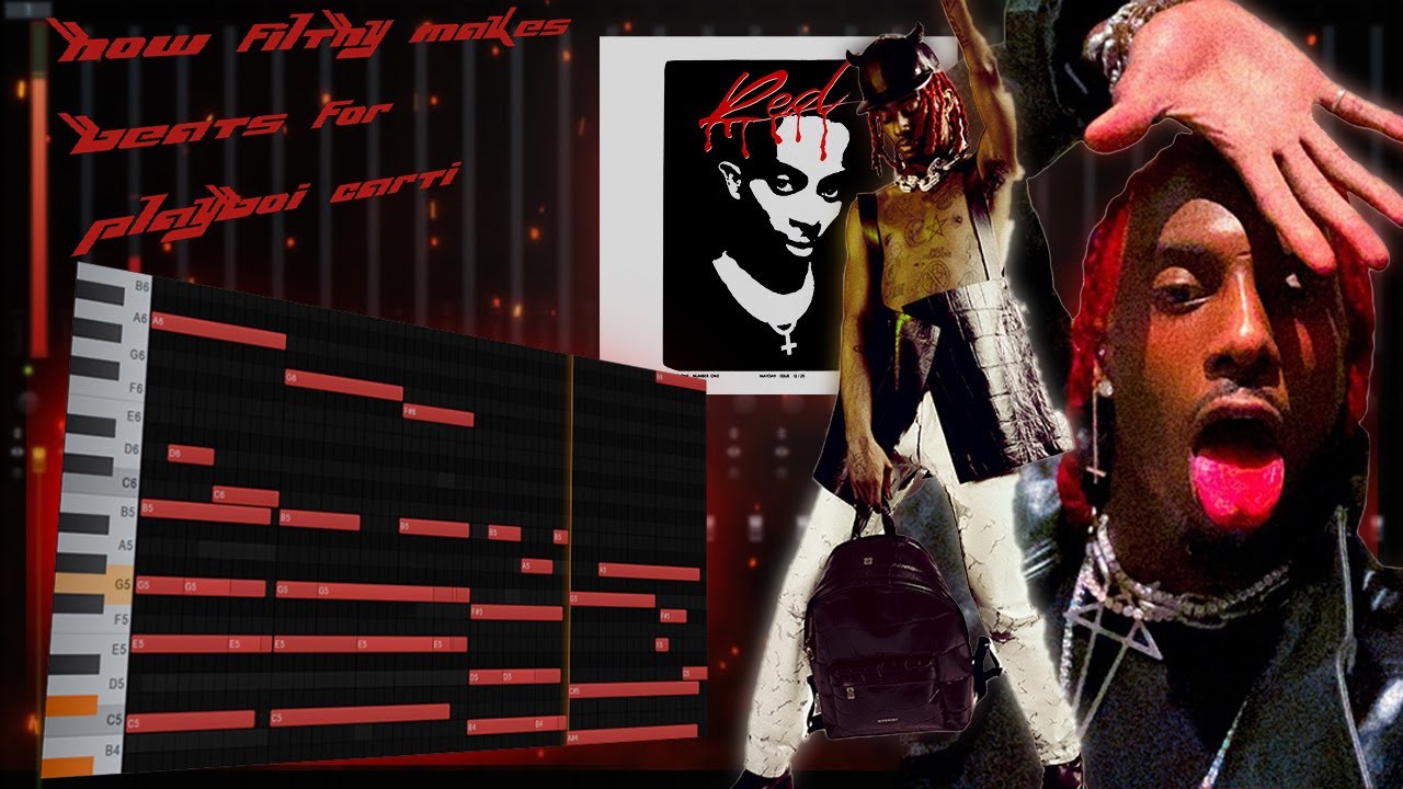 How F1LTHY Makes GRUNGY Beats For PLAYBOI CARTI (WholeLottaRed) l Fl ...