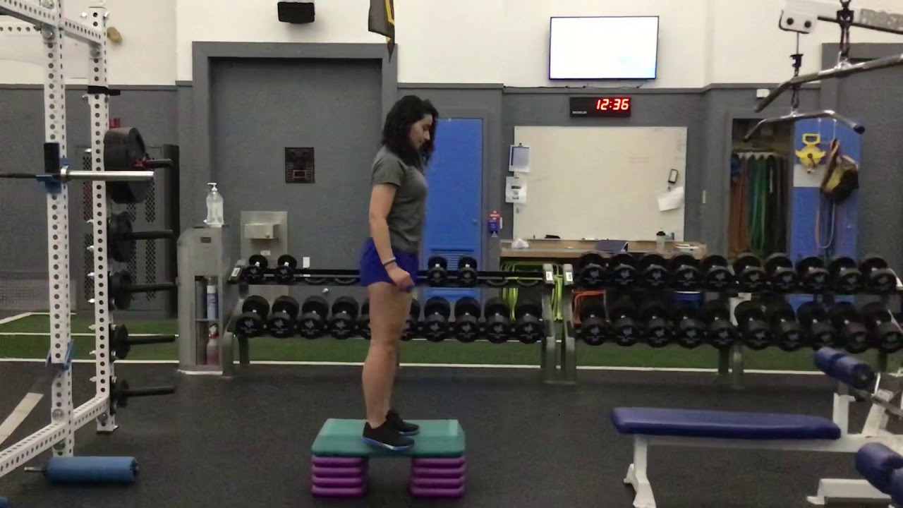 1 Leg Squat Off Box - YouTube