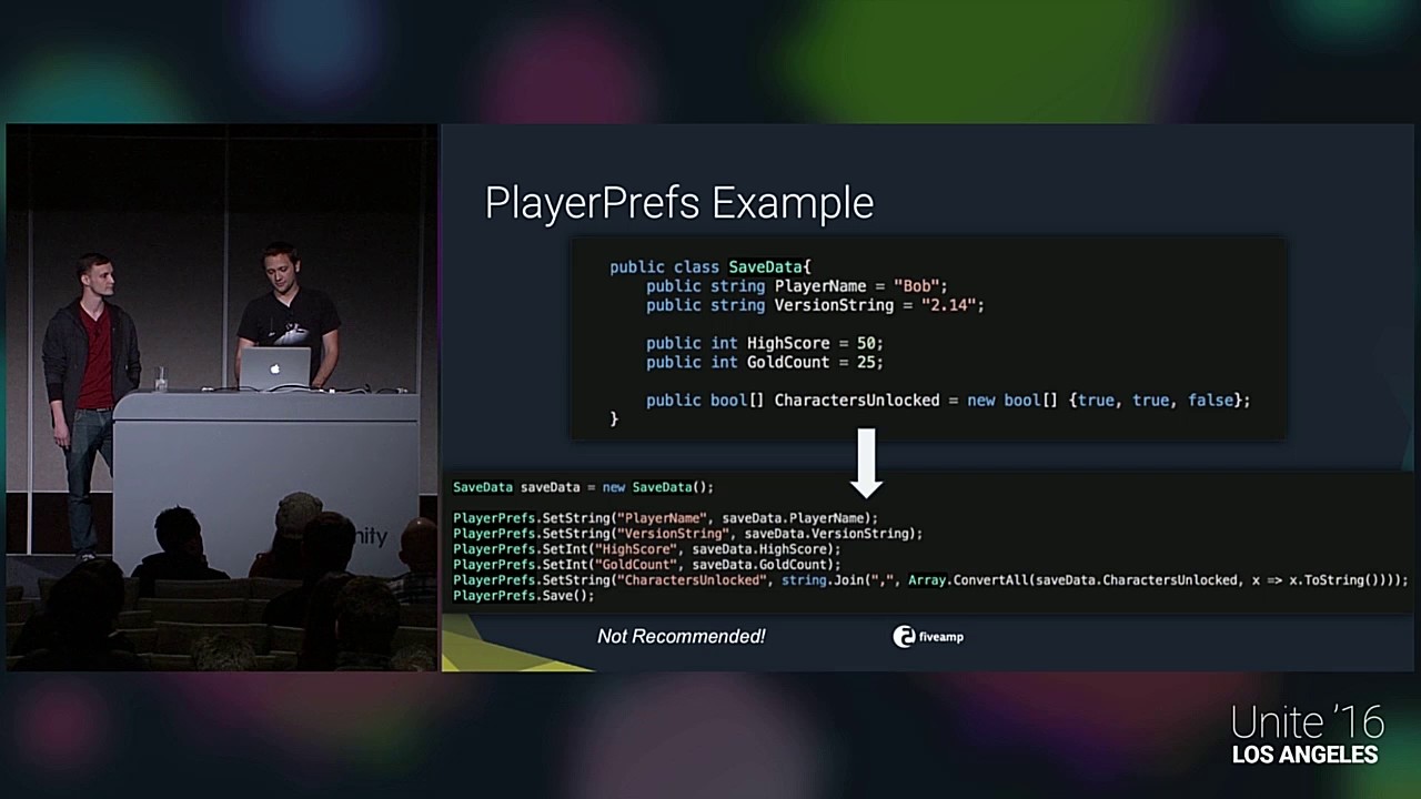 Unite 2016 - Best Practices in Persisting Player Data on Mobile - YouTube