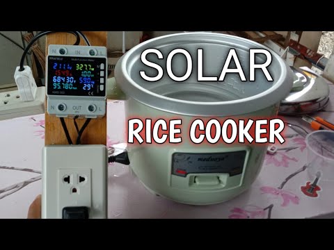 SOLAR POWER RICE COOKER TESTING - YouTube