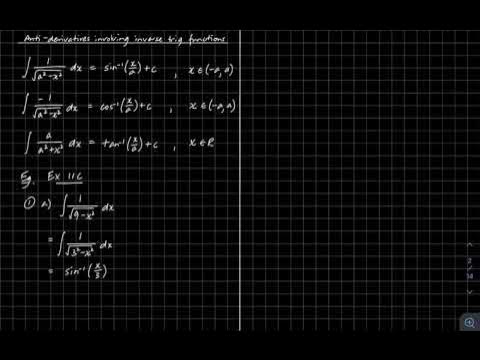 Integrals involving inverse trig functions - YouTube